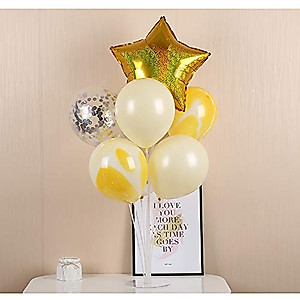 LANGXUN 4 Set 28" Height Table Balloon Stand Kit for Birthday Party Decorations and Wedding Decorations, Happy Birthday Balloons Decorations for Party and Christmas Balloon Decorations (4 Pack)