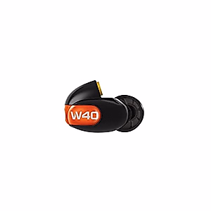 Westone W40 Gen 2 Four-Driver True-Fit Earphones with MMCX Audio and Bluetooth Cables, Black/Orange (WST-W40-2019)