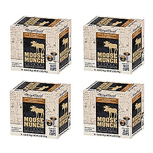 Moose Munch Single Serve Coffee by Harry & David, 4/18 ct boxes (72 Count) (Milk Chocolate Caramel)