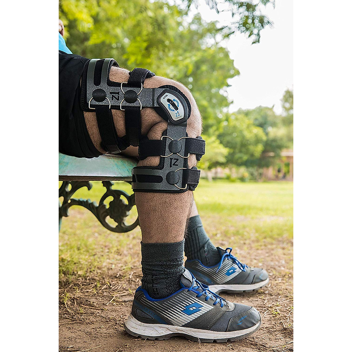 Z1 K4 OsteoAlign Hinged Knee Brace - Knee Support for ACL, MCL, Ligament Sports Injuries, Arthritis (OA), Meniscus Tear, Relief from Knee Joint Pain with Side Stabilizers for Men & Women Size (XL)