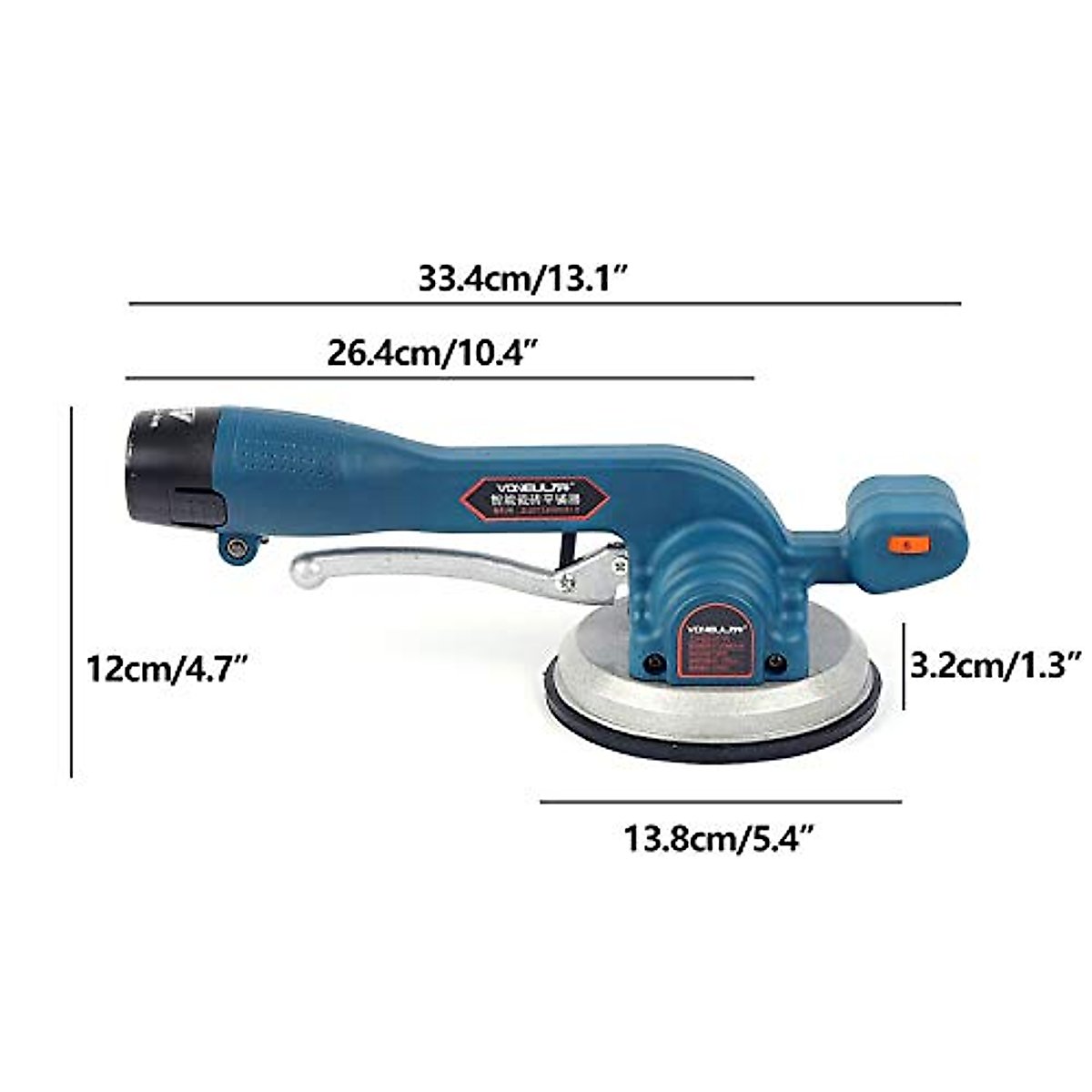 Automatic Leveling Tiler, Handheld Electric Tiling Tool, Floor Tile Tiler Vibrator Automatic Leveling Tile Machine 12000r/m