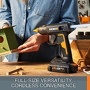 Worx 20V Power Share Full-Size Hot Glue Gun WX045L - (Battery & Charger Included)
