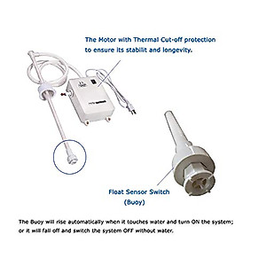 110V Drinking Water Pump for 5 Gallon Bottle Dispenser Pump System for Refrigerator Ice Maker Coffee Machine Faucet (Classic- Dual Inlet)
