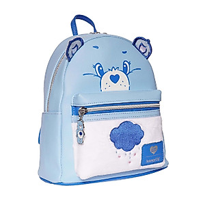 Care Bears Grumpy Bear Flocked Mini-Backpack - Entertainment Earth Exclusive