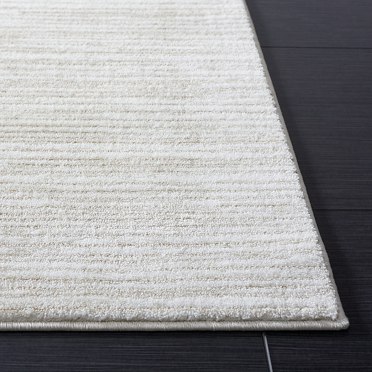 SAFAVIEH Vision Collection Area Rug - 8' x 10', Ivory, Modern Ombre Tonal Chic Design, Non-Shedding & Easy Care, Ideal for High Traffic Areas in Living Room, Bedroom (VSN606J)