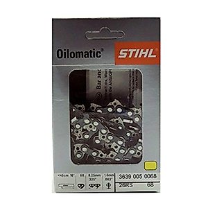 STIHL 3639 005 0068 (26RS 68) 18 Inch Length, .325 Pitch, .063 Gauge-68 Drive Lengths