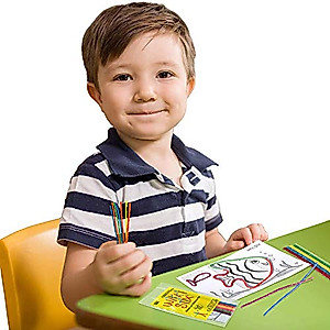 Party Favor Paks, Contains 15 Premium paks, 36 months to 1236 months, Each with 12 Wikki Stix and Activity Sheet, Made in The USA!