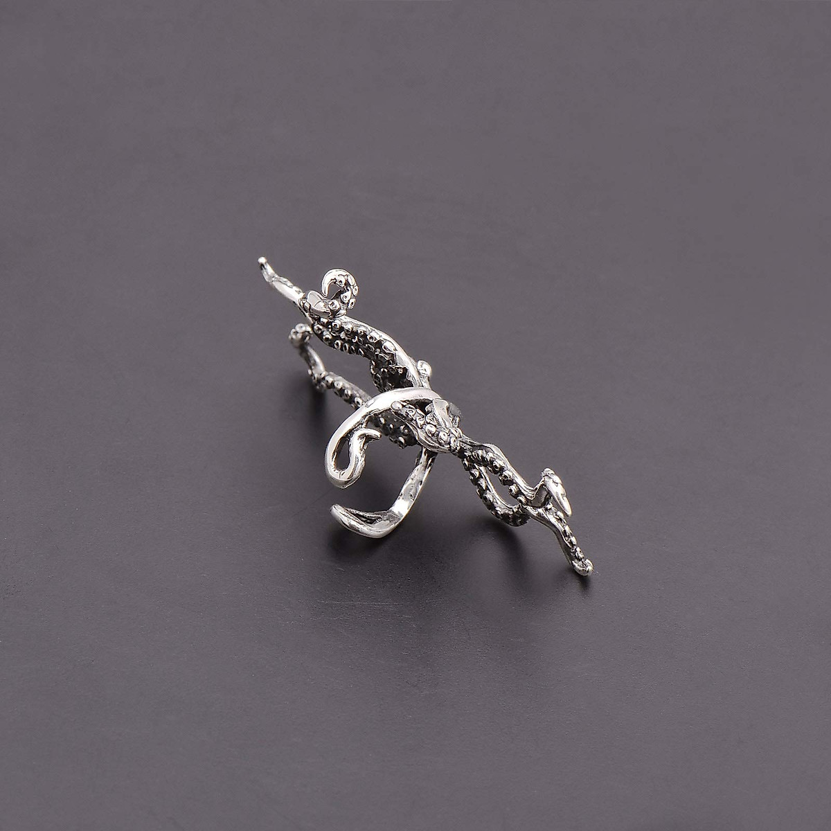 Paialco 925 Sterling Silver Octopus Ear Cuff Earrings