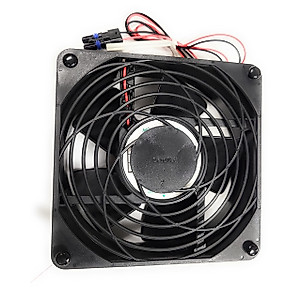 G1238L12B-FSR-EM 120MM X 38 MM 12VDC Fan .4 AMP W/FINGERGUARD 2 Wire
