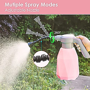 SideKing 0.5 Gallon Electric Spray Bottle Plant Mister for Indoor/Outdoor Plants, 2L Automatic Watering Can Rechargeable Battery Powered Sprayer with Adjustable Spout for Garden, Fertilizing, Cleaning