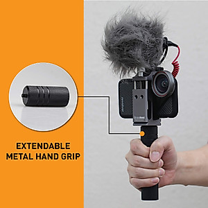 Ztylus Cinema Mount Smartphone GND Filter Kit with Phone Clip for iPhone, Samsung (S: Cinema Mount Rig + GND Filter)