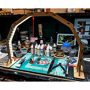 GameCraft Miniatures LED Workbench Light, Double Wide, Extra Tall