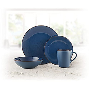 Pfaltzgraff Pierce 16-Piece Dinnerware Set, Service for 4, Blue
