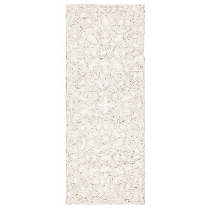 SAFAVIEH Trace Collection Accent Rug - 2' x 3', Camel & Ivory, Handmade Wool, Ideal for High Traffic Areas in Entryway, Living Room, Bedroom (TRC103E)