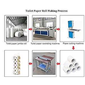 Toilet Tissue Roll Making Machine Toilet Paper Embossing Rewinding Machine