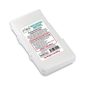 Primal Elements Triple Butter Soap - Moisturizing Melt and Pour Glycerin Soap Base for Crafting and Soap Making, Vegan, Cruelty Free, Easy to Cut - 2 Pound