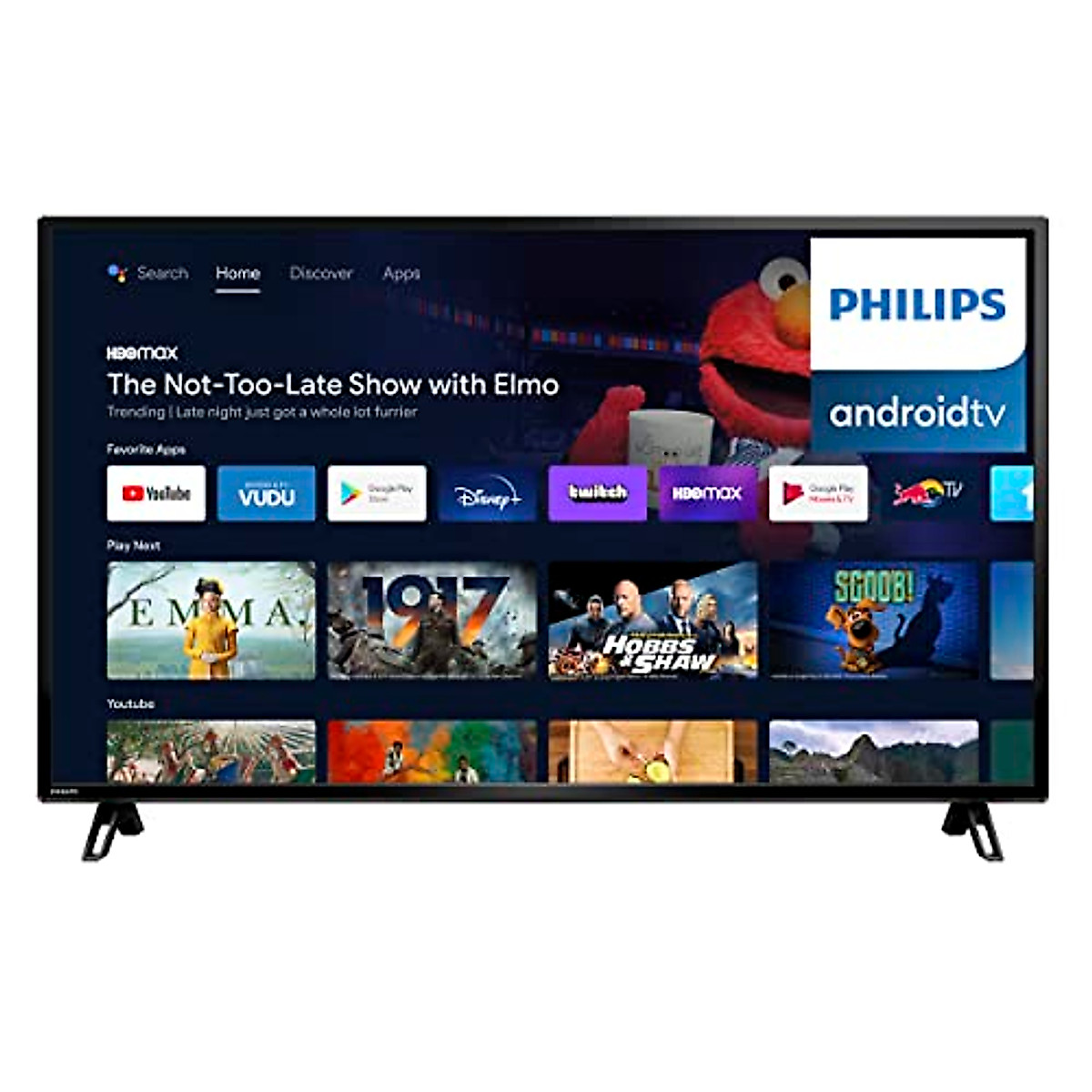 PHILIPS 50-Inch 4K UHD LED Android Smart TV with Voice Remote, HDR10, Google Assistant and Chromecast Built-in
