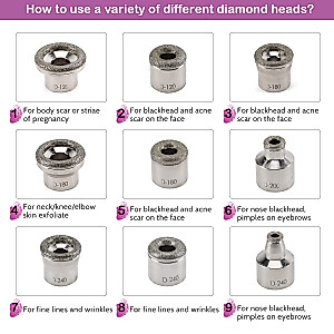 Yofuly Diamond Microdermabrasion Machine, 65-68cmHg Suction Power Professional Dermabrasion, Home Use Facial Skin Care Equipment