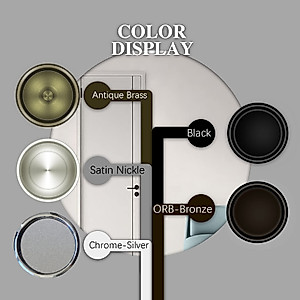 4PCS Closet Door Finger Pull - Satin Nickel, 2-1/8' Easy Snap-in Circular Sliver Pulls, No Nails Needed, Perfect for Cabinet, Pocket, Sliding, Bi-Pass Door
