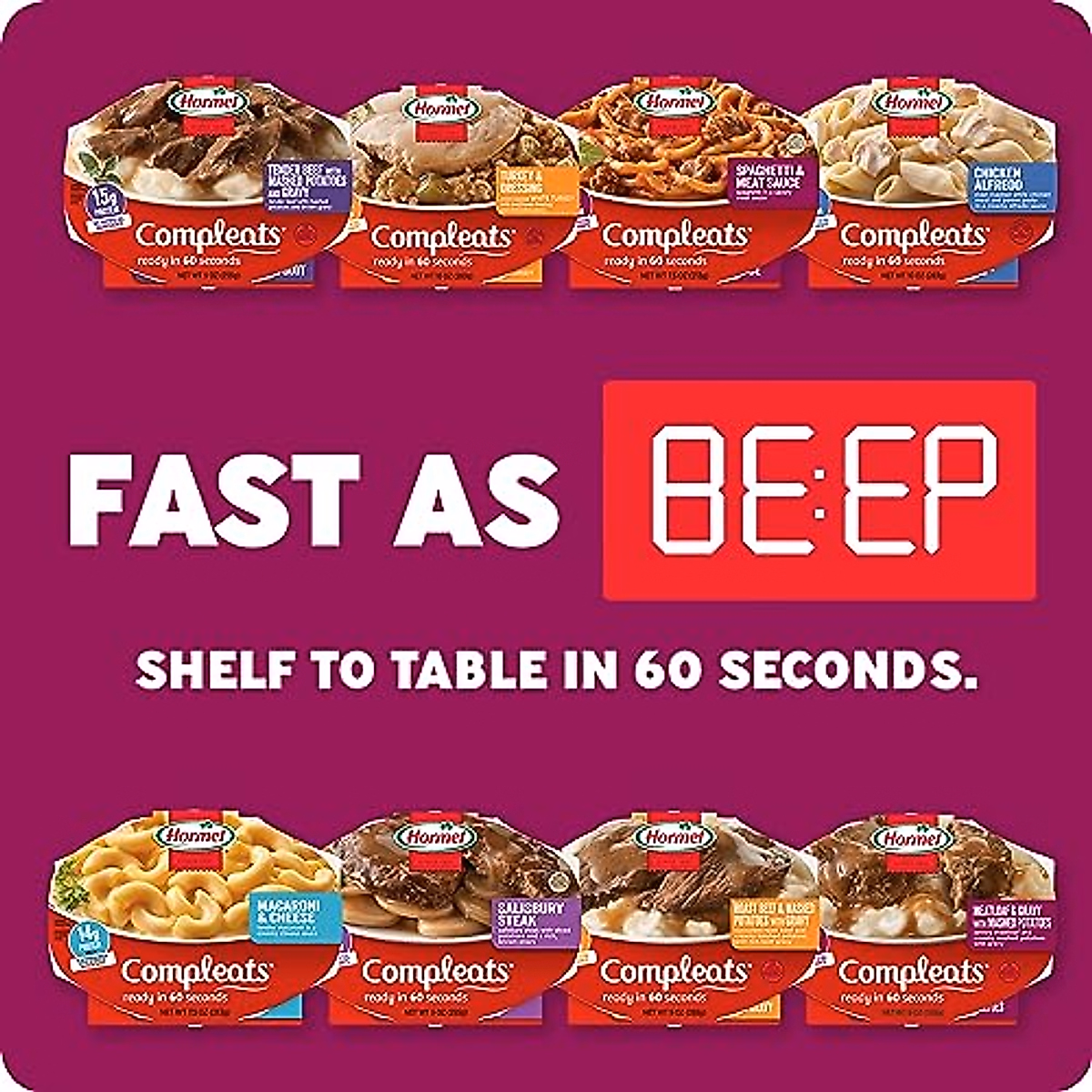 HORMEL COMPLEATS Chicken Alfredo Microwave Tray, 10 oz. (6 Pack)