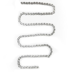 MAKELEN Half Link BMX Bike Chain 1/2 x 1/8 inch Professional BMX Chain 5000 Pond Tensile Force 1 Speed 100 Links