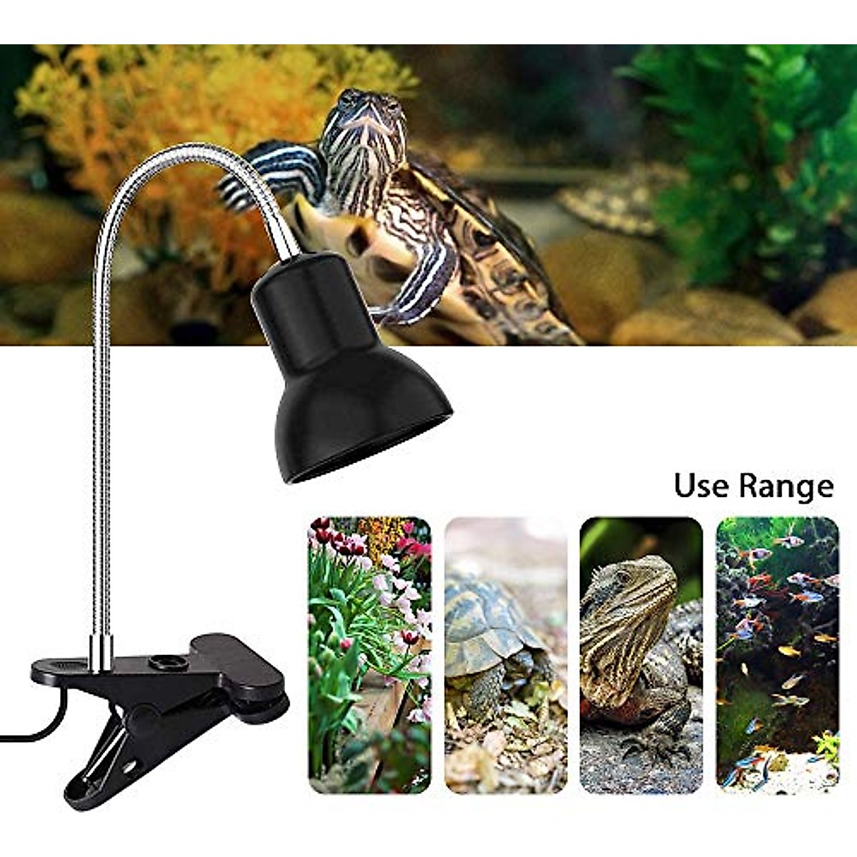 ECOSI 25W UVB Bulb UVA Light Halogen Basking Bulb Reptilian Lamp Lizard Lamp E27 UV Heating Lamp Spot Lamp Full Spectrum Sun Lamp Sunbathe Heat Bulb/Lamp/Light for Turtle Reptile Lizard Habitat-6 Pcs