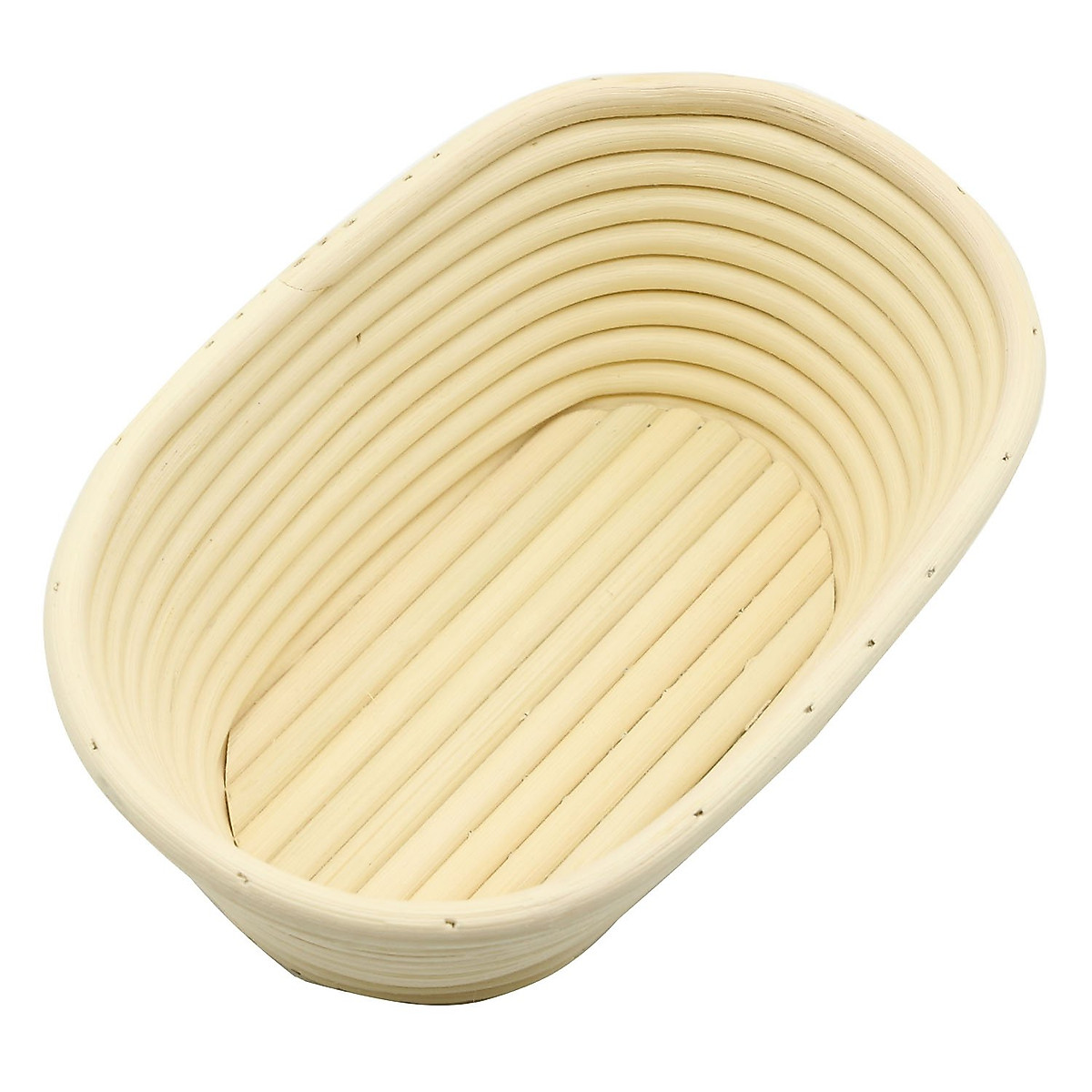 Stormshopping 8 inch Oval Long Banneton Brotform Bread Dough Proofing Rising Rattan Basket & Liner