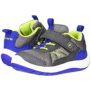 Stride Rite 360 Boy's Carson Sneaker, Grey Blue, M, 3.5 Little Kid
