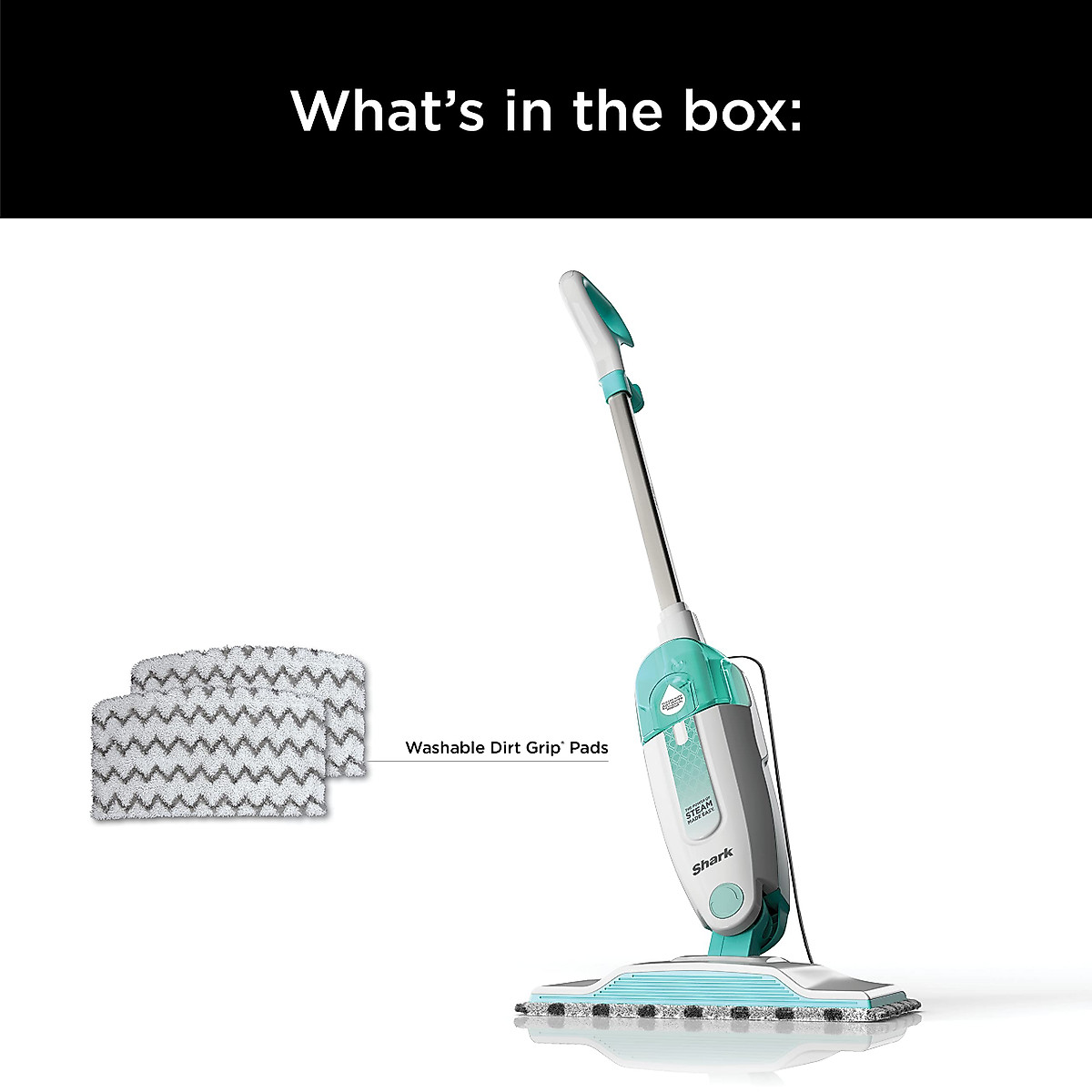 Shark S1000 Steam Mop, White/Seafoam
