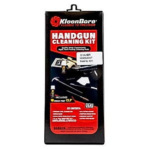 Kleenbore Gun Care Classic Handgun Kit (.22 Caliber), blk (1009503)