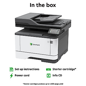 Lexmark MX331adn Laser Multifunction Printer - Monochrome
