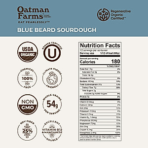 Organic Sourdough Bread Mix - Blue Beard Durum & Skagit 1109, Cinnamon Raisin, & Skagit 1109 & White Sonora - Whole Wheat Bread Mix by Oatman Farms - Features Regenerative Organic Certified Stone-Mil