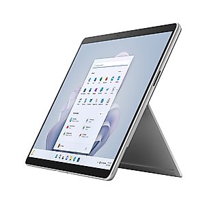 Microsoft Surface Pro 9 (2022), 13" 2-in-1 Tablet & Laptop, Thin & Lightweight, Intel 12th Gen i5 Fast Processor for Multi-Tasking, 8GB RAM, 256GB Storage with Windows 11, Platinum Microsoft Copilot