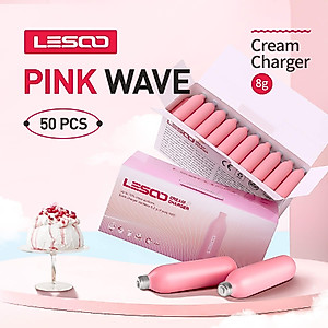 LesooWhip Whip Cream Charger Professional 8.2 grams Original Flavor 1200 Counts Nitrous Oxide Cartridges for Cream Maker (1200 counts)