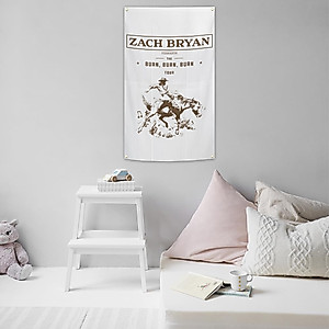 Zach Music Album Cover Banner 100% Polyester Fabric With Vivid Color Double-Stitched Edges For Outdoor Indoor Decorations