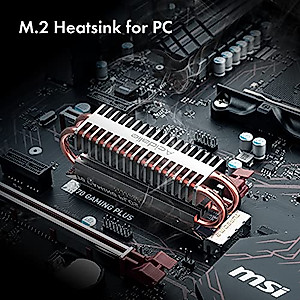 ACIDALIE M.2 2280 SSD Heat Sink, Dual - Aluminum Heat Sink for PCIE M.2 NVME SSD or SATA M.2 SSD with Silicone Thermal Buffer.