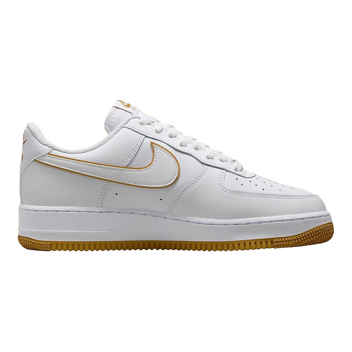 Nike Air Force 1 '07 White/White-Bronzine Mens Size 9
