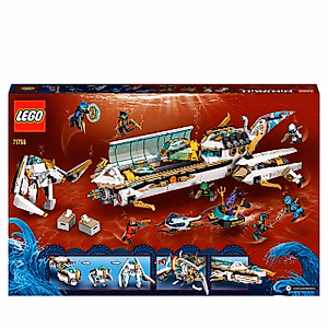 LEGO 71756 NINJAGO Hydro Bounty Building Set, Submarine Toy with Kai and NYA Minifigures, Ninja Toys, Gifts, Presents for Kids, Boys, Girls Age 9 Plus Years Old