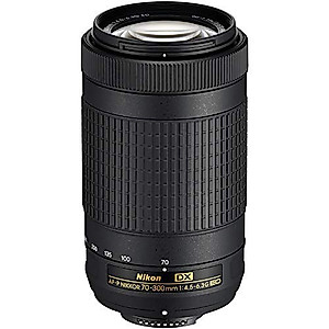 Nikon 1588 D3500 24.2MP DSLR Camera with AF-P 18-55mm VR Lens & 70-300mm Dual Zoom Lens Kit Bundle with 64GB Memory Card, DSLR Value Pack and Accessories (12 Items)