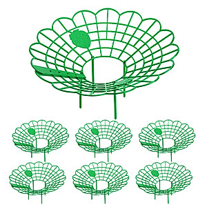 Iceyyyy 6Pack Strawberry Supports - Strawberry Plant Support Stand Strawberry Growing Racks Protector Strawberry Growing Frame Holder Cage (6, B)