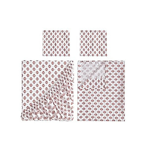 Indigo Ink - Full Size Sheet Set, 4-Piece Boho Medallion Patterned Bedding, Soft & Wrinkle Resistant (Panther Collection, Spice)