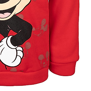 Disney Mickey Mouse Big Boys Pullover Hoodie Red 8