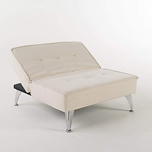 Christopher Knight Home Gemma Fabric Sofa Bed, Ivory, Dimensions: 37.00”D x 36.25”W x 29.00”H