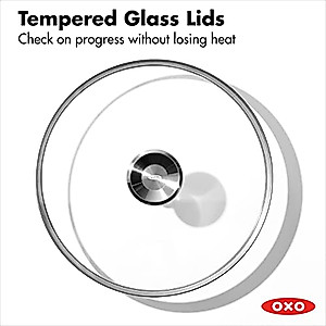 OXO Mira Tri-Ply Stainless Steel, 1.5QT and 3QT Saucepan Pot Set with Lids, Induction, Multi Clad, Dishwasher and Metal Utensil Safe