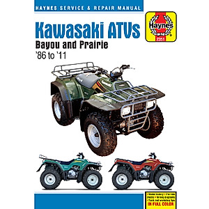 Kawasaki Bayou & Prairie ATVs (86-11) Haynes Repair Manual (Paperback)