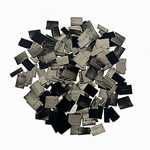 Generic 14mm Sheet-Like Short Cut Carbon Fiber Automotive Interior Modification Filling Pattern (1000, Grams), black