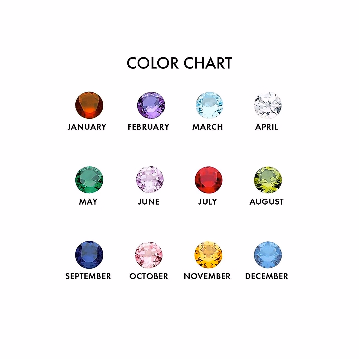 EVE'S ADDICTION Women's Sterling Silver Custom 5 Stone Simulated Birthstone Ring, ring sizes 8 Mother and Child Ring - Gift for Mom - Gifts for Mom