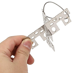 VBESTLIFE Alcohol Stove Cross Stand,Portable Stainless Steel Mini Camping Stove Shelf for Camping Hiking Picnic