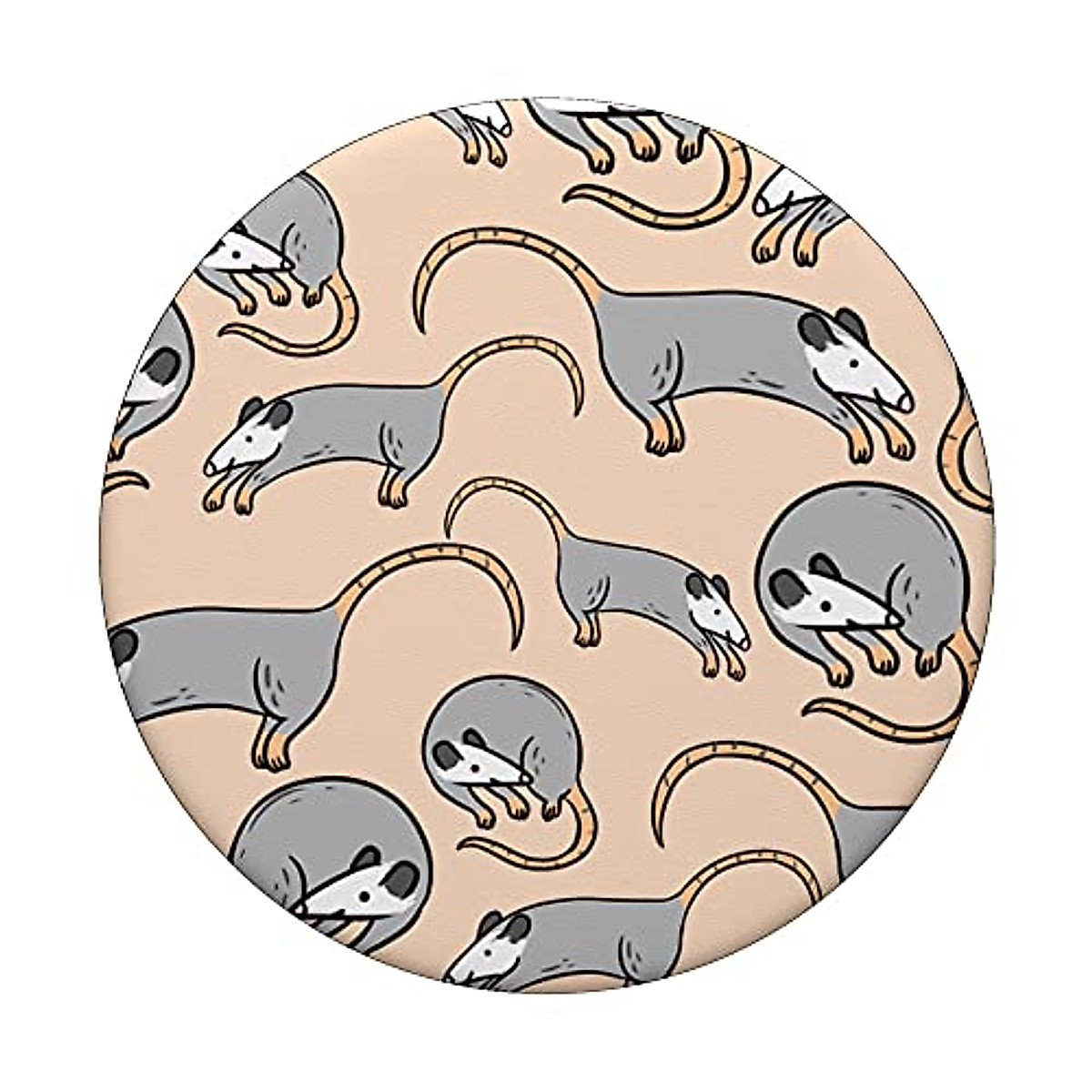 Opossum Pattern Opossum Lover Gift PopSockets Swappable PopGrip