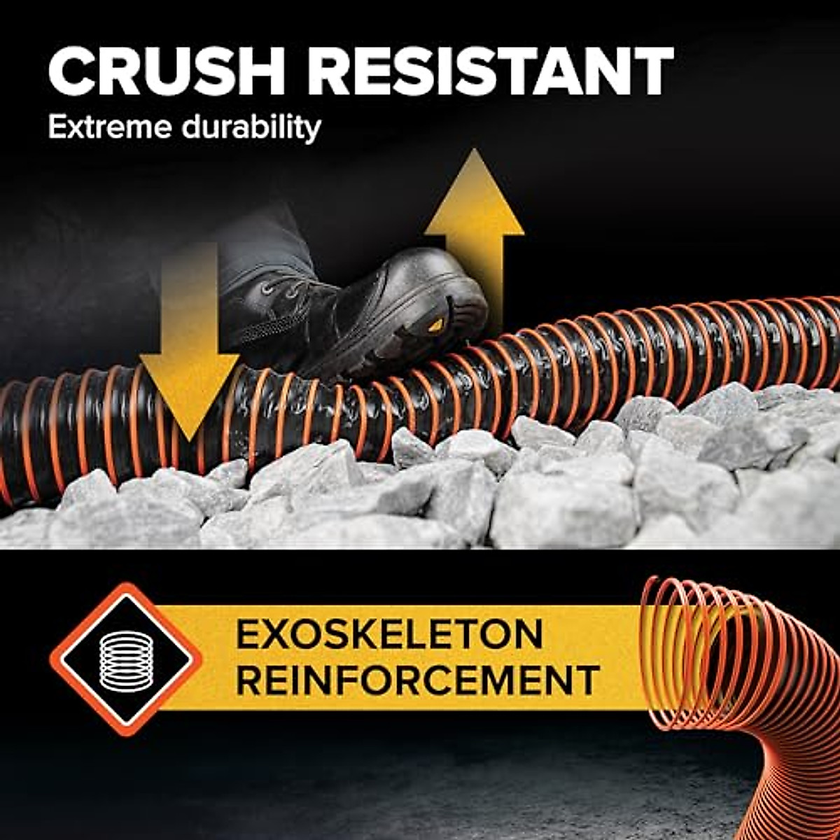 ﻿﻿Camco RhinoEXTREME 20-Foot Camper / RV Sewer Hose Kit - Premium Sewer Kit - Pre-Assembled & Ready-to-Use - Includes 4-in 1 Dump Station Adapter & Storage Caps - Crush & Abrasion Resistant (21012)